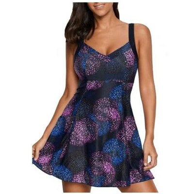 New Split Large Size Swimsuit Conservative Long Dress Tankin