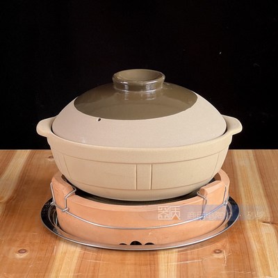 商用大功率沙砂土瓦锅加热电陶炉牛肉羊肉火锅鸡煲复古泥炉灶底座