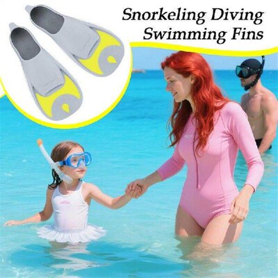 Swimming Training Fins Travel-Friendly Snorkel Flippers