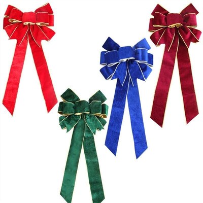 A new 60-CM red-coloured Christmas butterfly decorated with