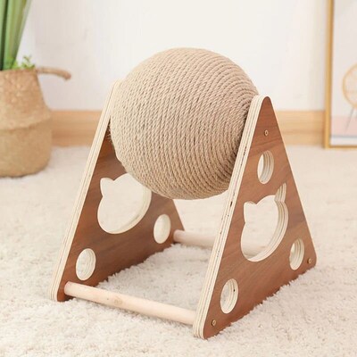 Cat Toy Interactive Cat Scratcher Board Kitten Sisal Rope Ba