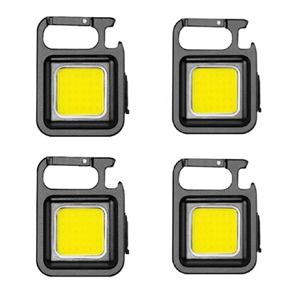 Mini Portable Pocket USB Rechargeable Flashlight COB Work Li