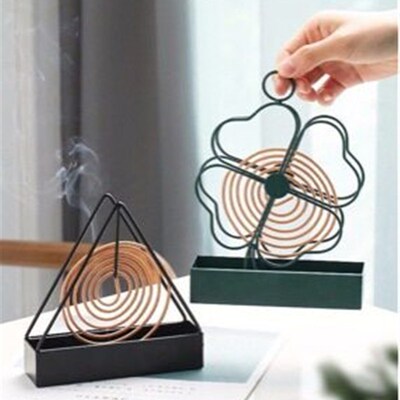 Household troangle Mosquito Incense Rack Creative Wrought Ir