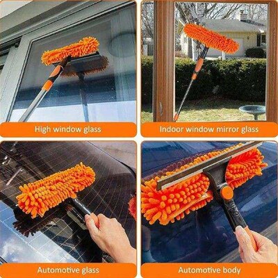 Long Handle ceiling duster  Extendable Cobweb Duster high