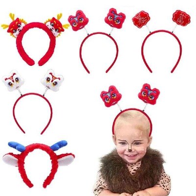 Dragon Horn Headband for Chinese New Year Celebrations