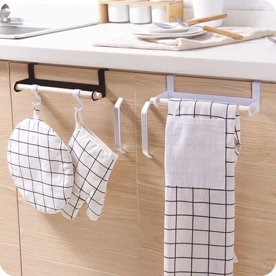 Bathroom wall hanging single pole towel rack kitchen door ba