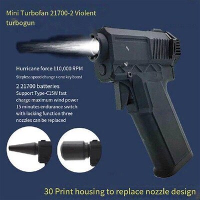 Turbo Jetfan Storm Turbine Fan Handheld Brushless Motor