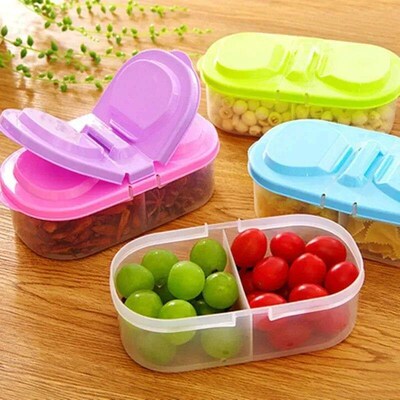 1PC Healthy Plastic Food Container Portable Lunch Box Capaci