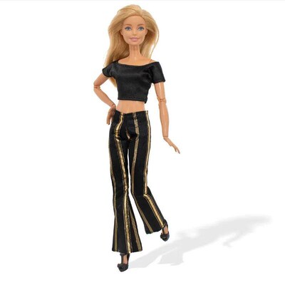 Conjunto de roupas Barbie, vestido de festa para Barbie, sai