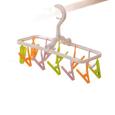 New Arrival: Portable Folding Clothes Hanger with Clips for