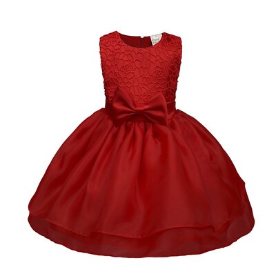 Summer European Girls Dress Babys Princess Gown for 100 Days