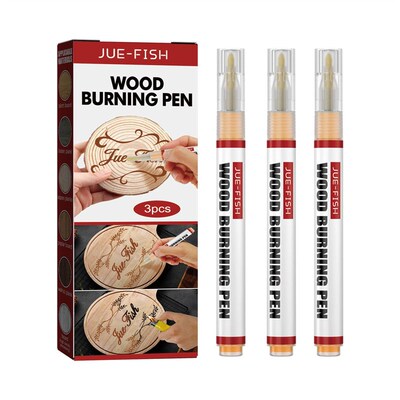 Jue-Fish Wood Burning Pen Set, Childrens DIY Pyrography Pen