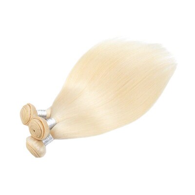 Straight Hair Bundles Weave Blonde 613# Live Hair Blinds