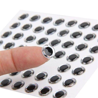 100pcs/set Fish Eyes 3D Fishing Lure Eyes Mixed Color Fly