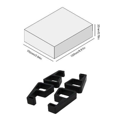 4Pcs Cooling Horizontal Version Bracket Anti-Slip Cooling