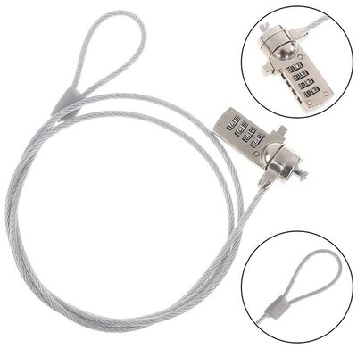 4 Digit security password computer lock anti-theft chain for