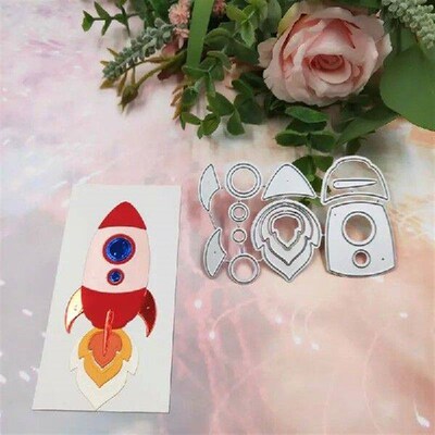 Rocket Metal Cutting Dies Stencil Scraping DIY Album