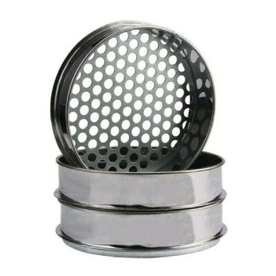 Metal Garden Sieve for Soil and Potting Compost, Silver