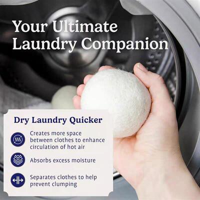 Laundry Wool Dryer Balls Fabric Softener Clothing Wrinkles