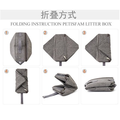 Folding Waterproof Pet Carrier Oxford Cloth Portable Cat Lit