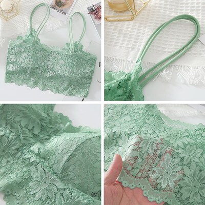 New Women Lace Bras Top Comfortable Bralette Solid Color Sex