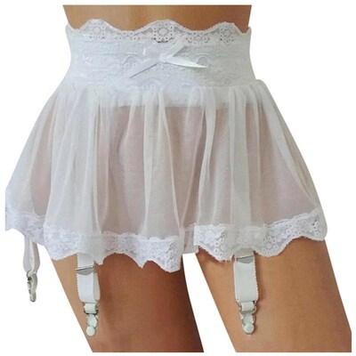 Sexy lace lace tie nightdress for women 性感花边蕾丝绑带睡裙