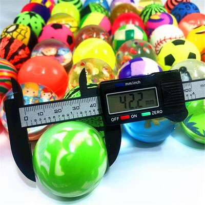 10Pcs 29mm Assorted High Bounce Rubber Ball Small Bouncy Bal