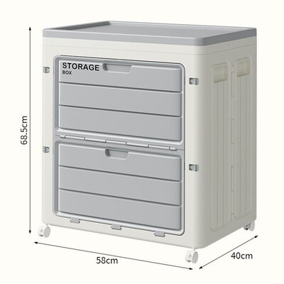 Large-capacity household clothes folding storage box
