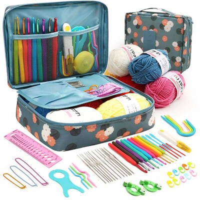53 Novice Crochet Kits For Beginners and Multi-color Storage