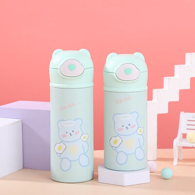 320/420ML Cute Kids Stainless steel Water Bottle Vacuum Flac