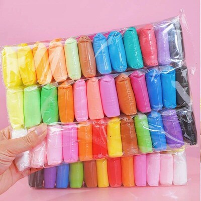 36 Color Super Light Clay Air Dry Polymer Modelling Clay wit