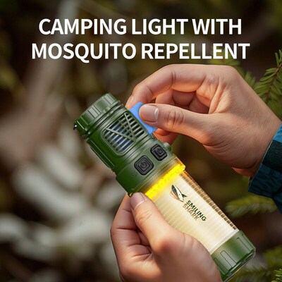 Outdoor camping bracket light with mosquito repellent