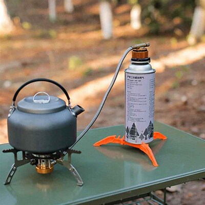 Nylon Gas Canister Stand Foldable Outdoor Gas Tank Bracket C