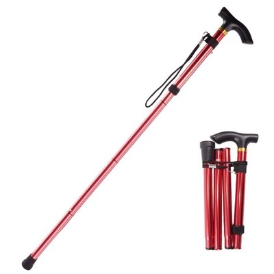 Folding Cane with 5 Gear Foldable Walking  Anti-Slip Lightwe