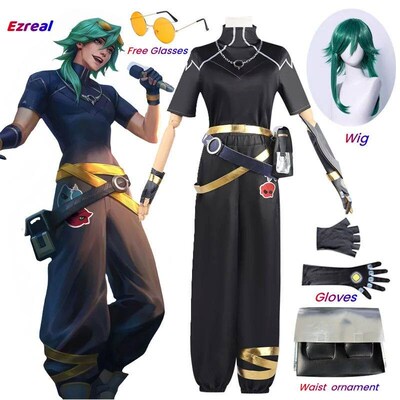 Game LOL HEARTSTEEL Ezreal Cosplay Costume LOL HEARTSTEEL