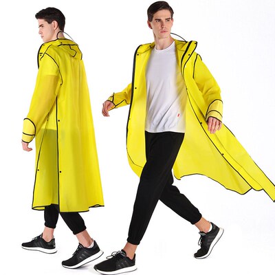 Zipper Cycling Eva Adult Edged Raincoat Men And Women Integr