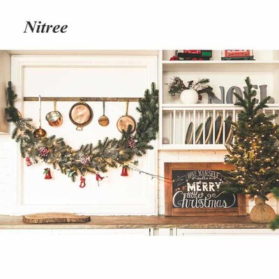 Wooden Board Spring Flowers Tassel Planks Christmas Party D