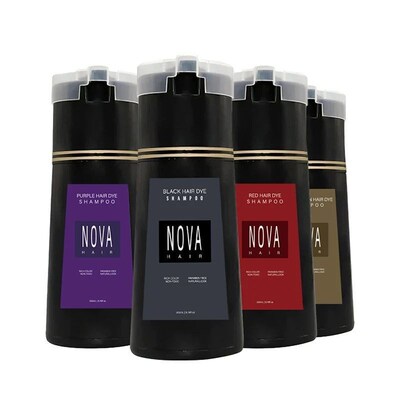 Nova Hair Dyeing Hair Care Shampoo 3-in-1 Natural Fast White