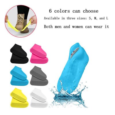 2pc Waterproof Non-lip Silicone Shoe High Elatic Wear-reitan