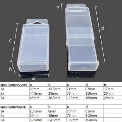 3Pcs/Set Adjustable Height Drill Tool Box Telescopic Clear