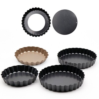 Tart Quiche Flan Pan Mold Round 4 Inch Baking Bakeware Tool