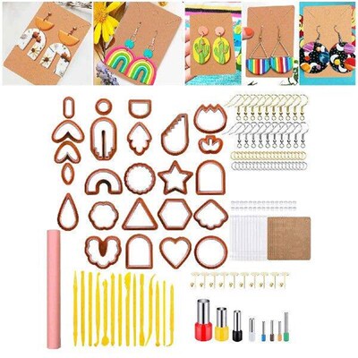 24 Piece Polymer Clay Cookie Cutter Set Assorted Shapes