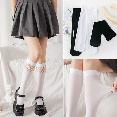 Women Sexy Knee High Socks Mesh Stockings Fashion Fishnet Sh
