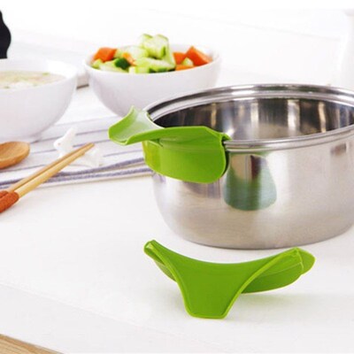 Silicone Liquid Funnel Diversion Mouth Kitchen Tools Anti-sl