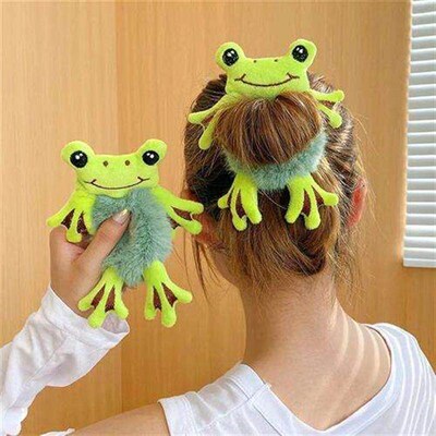 Cute Cartoon Animal Rubber Band for Girls Plush tail Maruko