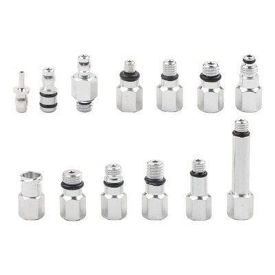 13PCS Bike Hydraulic Brake Bleed Connector Kit Aluminum Allo