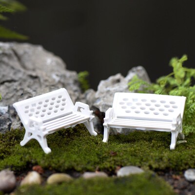 10Pcs/lot Mini Garden Decoration Chairs Fairy Garden Miniatu