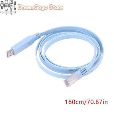 1.8M USB To RJ45 USB To RS232 Serial To RJ45 CAT5 Console