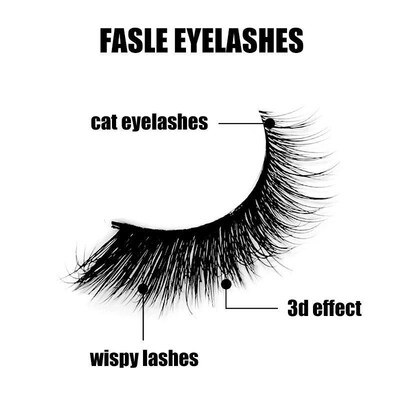 Cat Eye Lashes Mink Fluffy Natural Eyelashes Winged End lash
