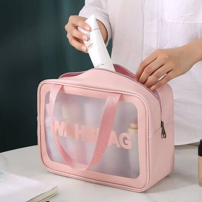 Portable Makeup Bag Large Capacity Make Up Bruhe Liptick Pow